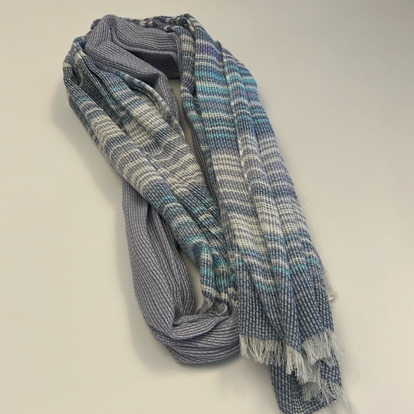 J. Jill | Accessories | J Jill Scarf Blue And White Nwt | Poshmark